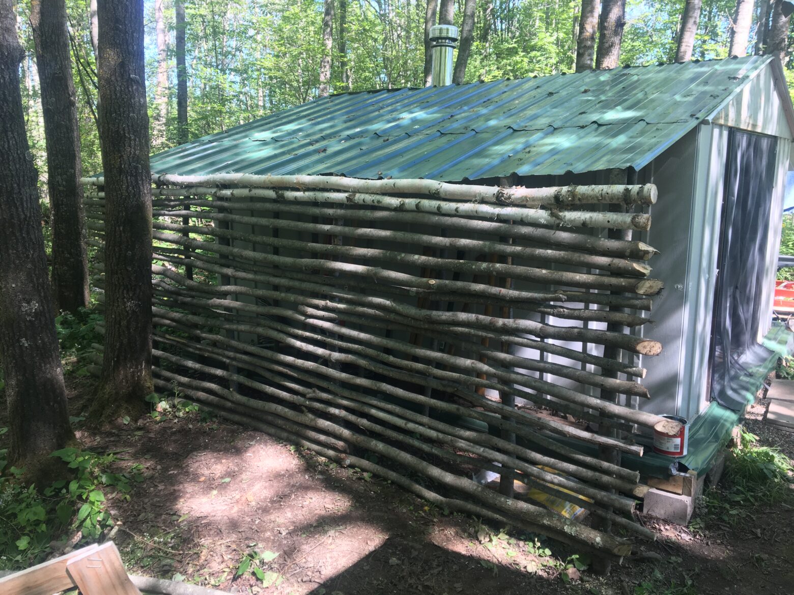Milestone Post – Drying Cabin Logs! – The Archerland Homestead